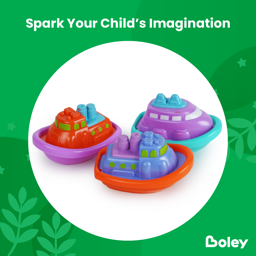 Boley Boats Bathtub & Pool Toys - 12 Pk Kids Bath Toys & Swimming Pool ...