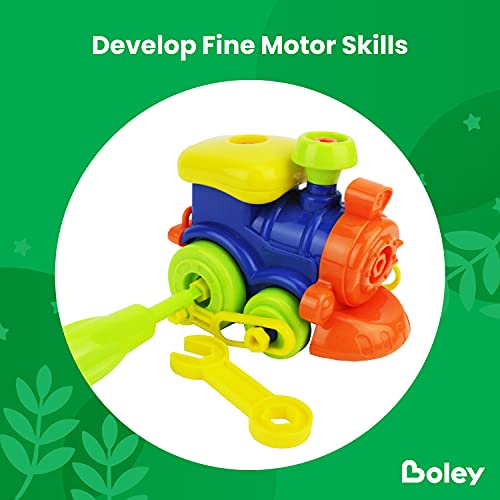 Boley Take Apart Vehicles STEM Toys - Race Car, Train & Airplane Build ...