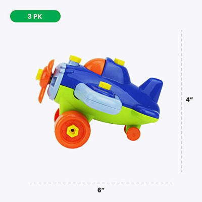 Boley Take Apart Vehicles STEM Toys - Race Car, Train & Airplane Build ...