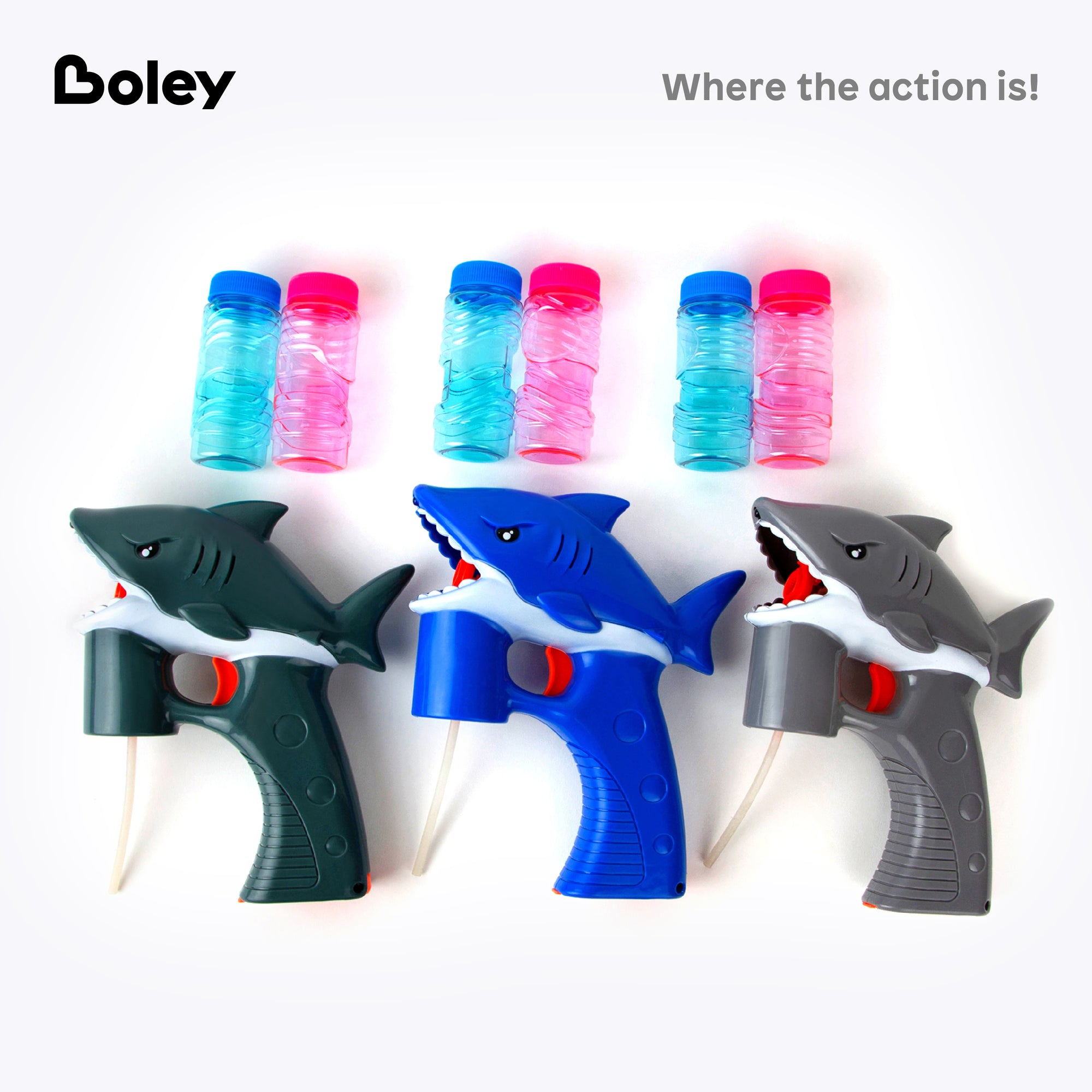 Shark Bubble Guns - 3 PK – Boley Store