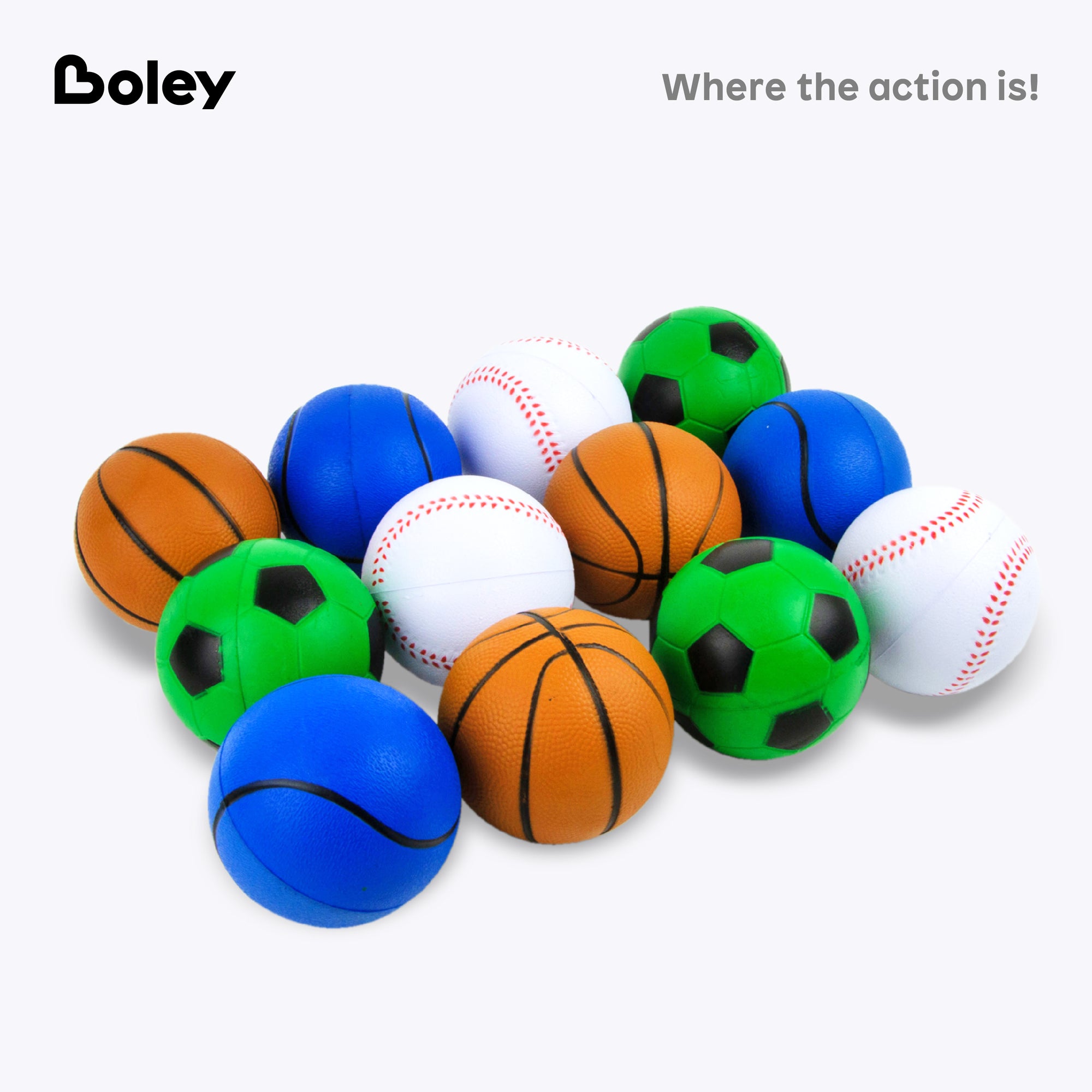 3.35" High Bouncing Ball Set - 12 PK – Boley Store